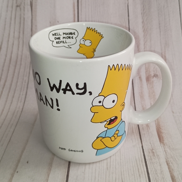 Fox | Dining | Vintage 99 Bart Simpson No Way Man Coffee Cup Mug The ...